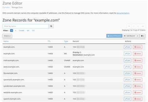 How To Add Or Modify DNS Nameserevrs DNS Records In CPanel