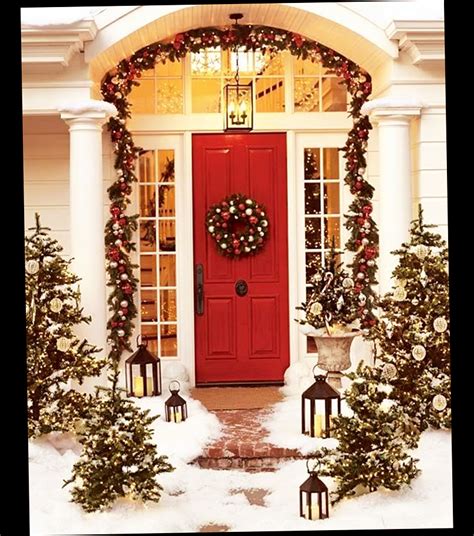 Entry Front Door Christmas Decorations
