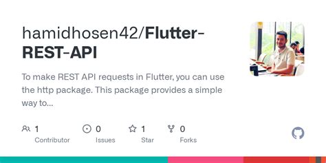 github hamidhosen42 flutter rest api to make rest api requests in flutter you can use the