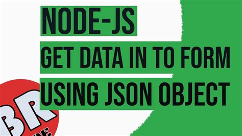 how to get data in to form fields using json object node js node js express get and post