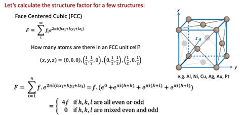 solved let s calculate the structure factor for a few