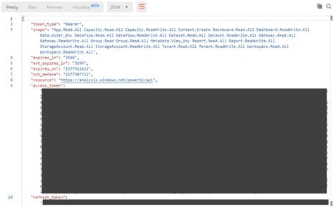 how to call the power bi rest api from postman carl de souza