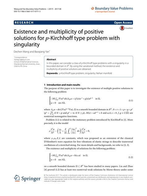 pdf existence and multiplicity of positive solutions for p kirchhoff type problem with singularity