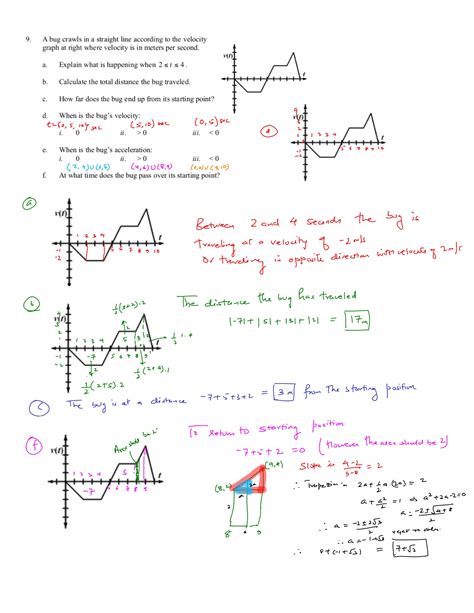 ap calculus graphing velocity acceleration distance sumant s 1 page of math