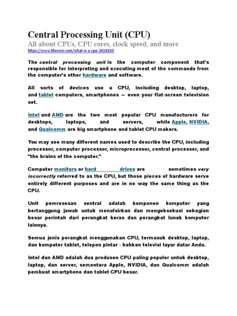central processing unit 1 descargar gratis pdf multi core processor central processing unit