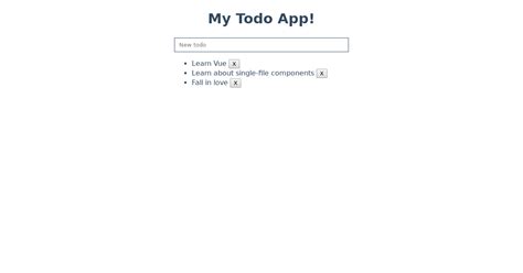 Simple Todo App With Vue Codesandbox