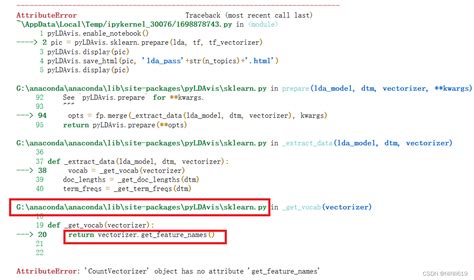 Troubleshooting Countvectorizer Object Has No Attribute Get Feature