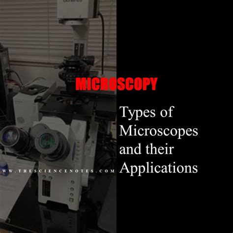 Microscopy Types Of Microscopes And Their Applications The Science Notes