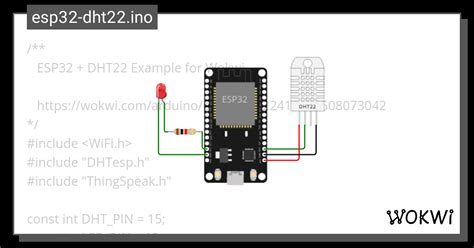 esp32 dht22 thingspeak wokwi esp32 stm32 arduino simulator