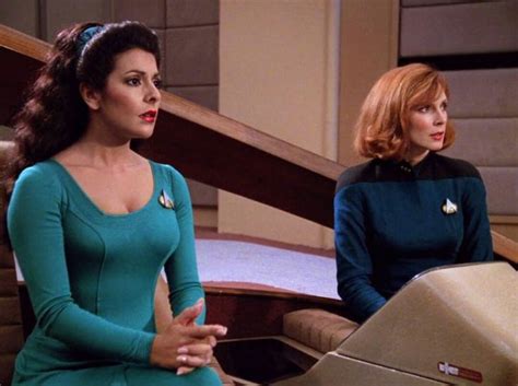 Counsellor Troi And Dr Crusher Star Trek Characters Deanna Troi Star Trek Tos