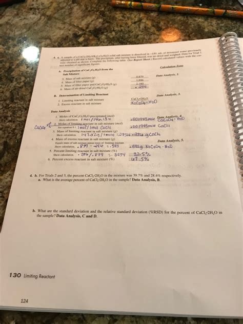 experiment 8 pre laboratory assignment limiting reactant 45 pages analysis in doc [1 4mb