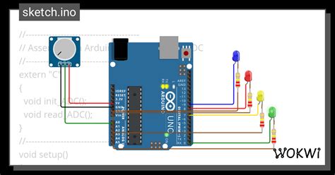 kaluma adc wokwi arduino and esp32 simulator
