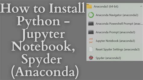 03 how to install anaconda python spyder jupyter notebook windows in tamil youtube