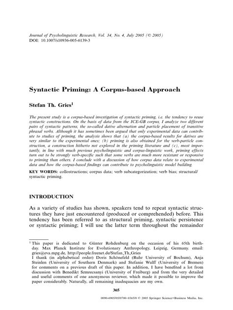 syntactic priming pdf priming psychology english language