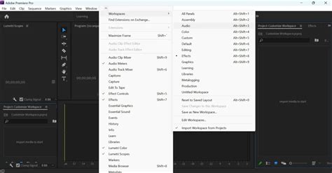 Customize Workspace Layout In Adobe Premiere Pro Slashdigit