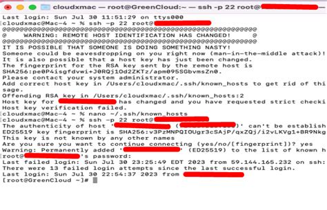 How To Fix The SSH Warning Remote Host Identification Has Changed