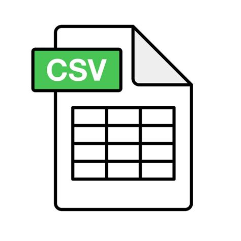 CSV File Icon Datasheet Icon Vector 26729691 Vector Art At Vecteezy