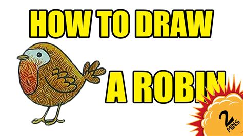 How To Draw A Robin IN 2 MINUTES Step By Step Drawing Lessons YouTube