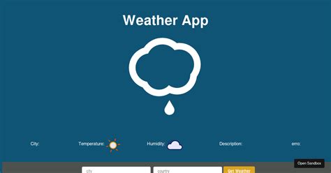 Akhil C K Weather App React Codesandbox
