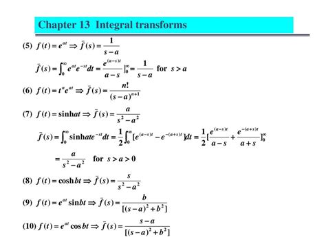 chapter 13 integral transforms ppt download