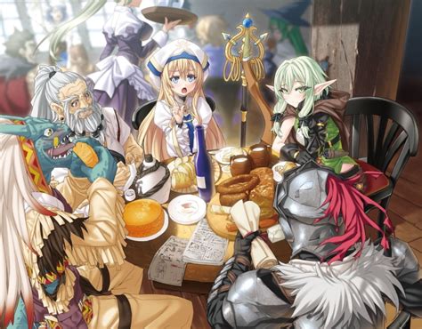Green Eyes Priestess Goblin Slayer Goblin Slayer Blush Girl High Elf Archer Goblin