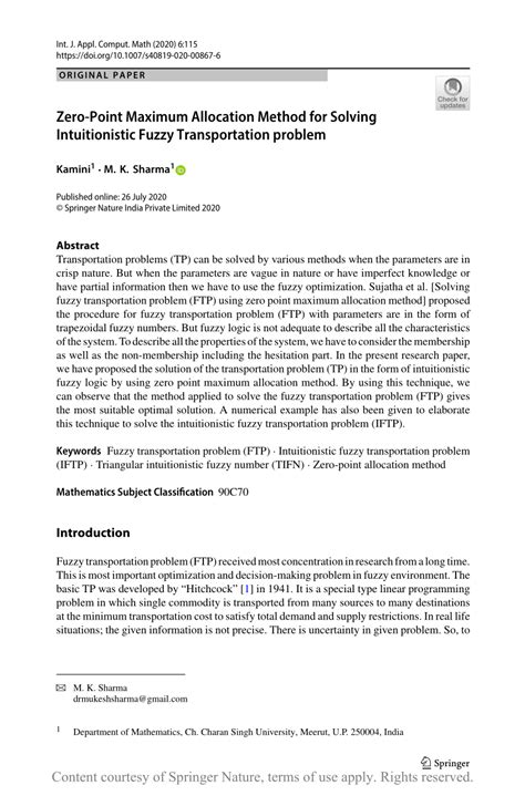zero point maximum allocation method for solving intuitionistic fuzzy transportation problem
