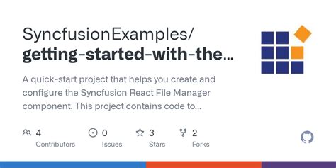 github syncfusionexamples getting started with the react file manager component a quick start