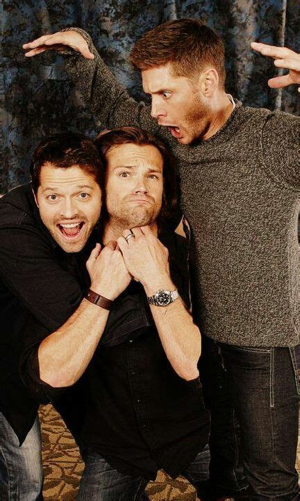 Misha Jared And Jensen Jensen Ackles Jensen And Misha Jared Padalecki Misha Collins Sam Y