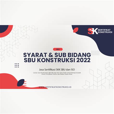 Terbaru Ini Syarat Dan Cara Daftar SBU Konstruksi 2023 Sertifikat