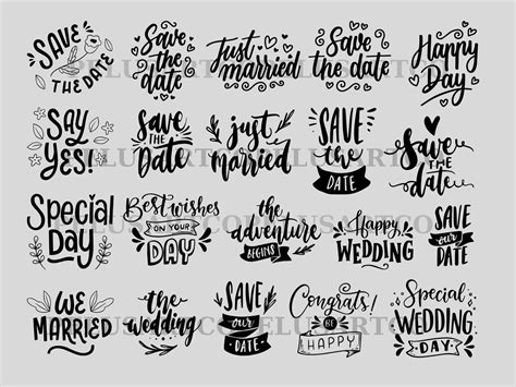 Wedding Quotes Svg Bundle Wedding Svg Bundle Wedding Etsy