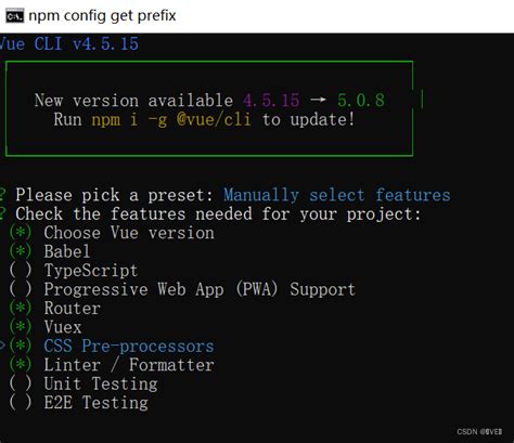 node详细安装教程以及vue脚手架搭建 nodejs安装vue脚手架 csdn博客
