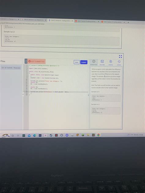 this is unit 2 lesson 8 coding activity 3 how do i only get 7 i got 7 4 it s only asking for 7