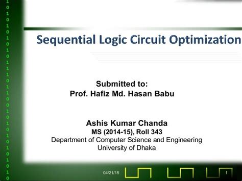 sequential logic circuit optimization