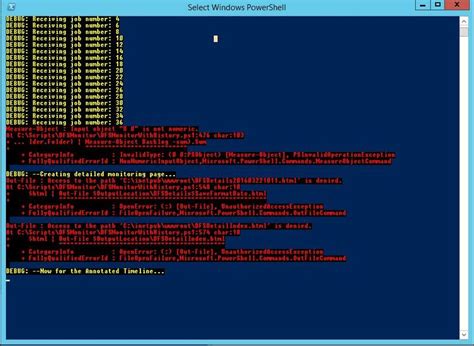 issues with dfsmonitorwithhistory ps1 programming and development spiceworks community