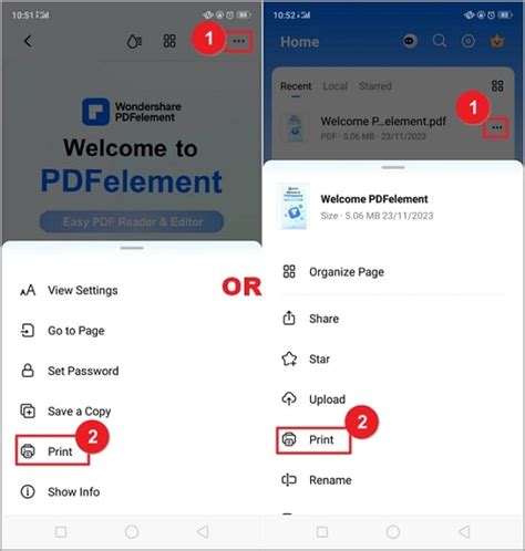 pdf unter android drucken