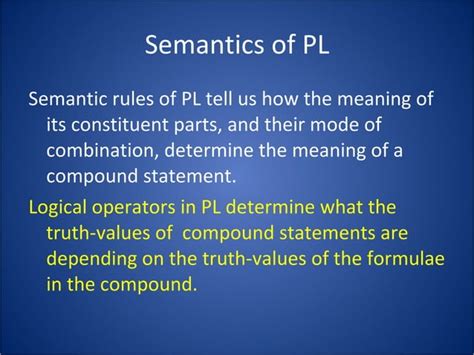 syntax and semantics of propositional logic