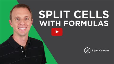 How To Split Text In Cells Using Formulas Excel Campus