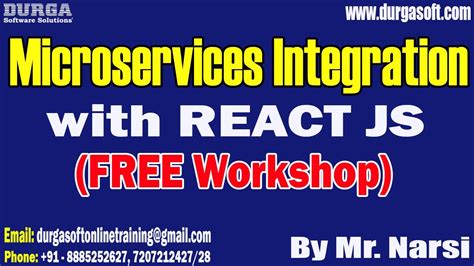 Microservices Integration With REACT JS FREE Workshop Tutorials By