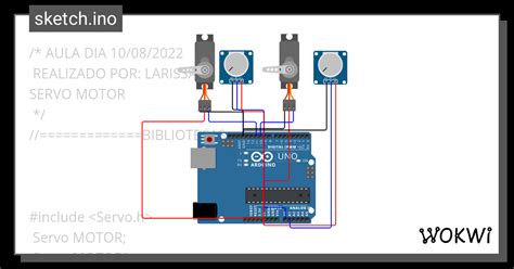 prof 4 servo serial wokwi arduino and esp32 simulator ino vrogue