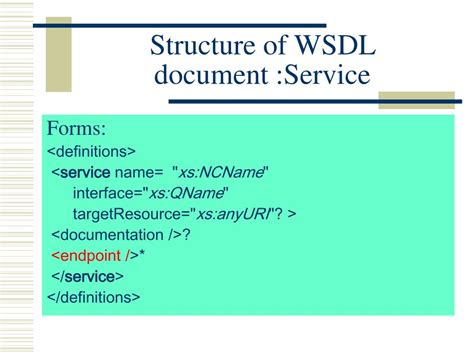 ppt wsdl web service description language powerpoint presentation free download id 6082783