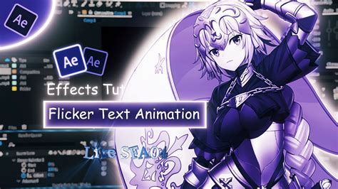Flicker Text Animation In After Effects AMV Tutorial YouTube