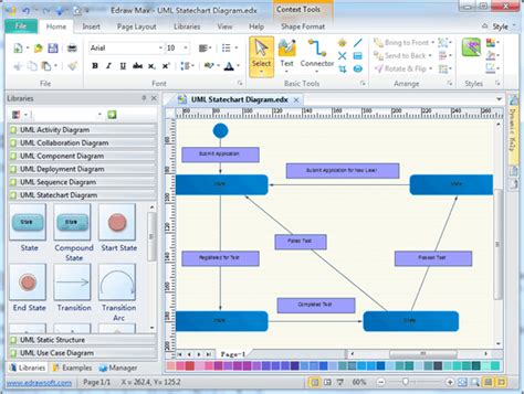 uml statechart diagrams edraw