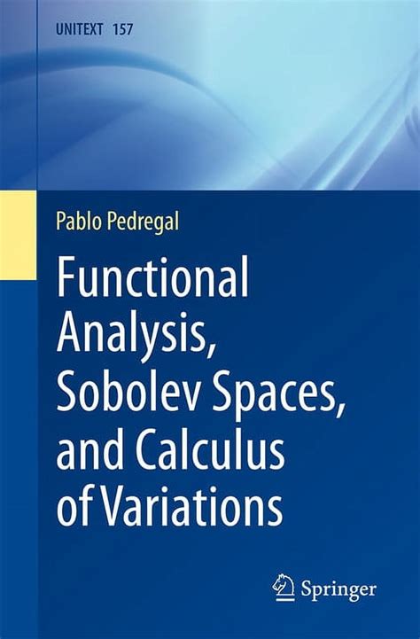 functional analysis sobolev spaces and calculus of variations paperback