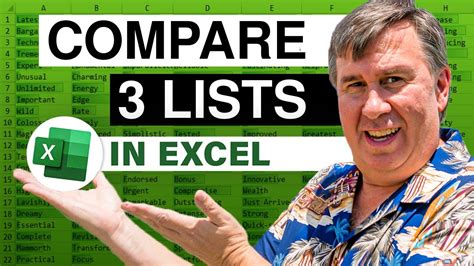 Excel How To Compare Lists And Combine In Excel Episode 2006 YouTube