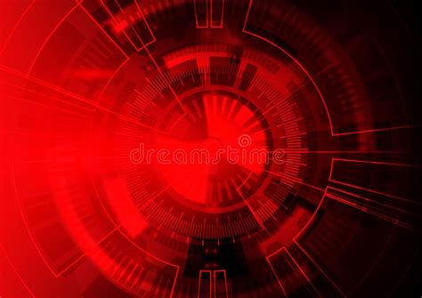 Tech Background Red