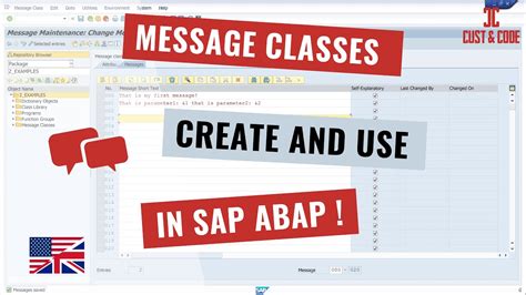 Message Classes How To Create And Use In SAP ABAP English YouTube