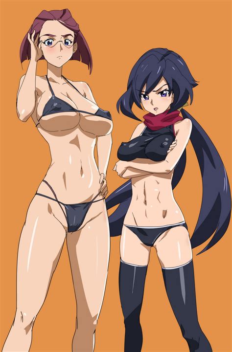 Rule 34 2girls Ayame Gundam Build Divers Bra Breasts Crop Top Emilia Gundam Build Divers