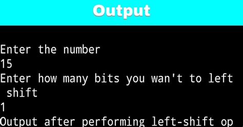 codeforhunger learn coding easily c program using bitwise left shift