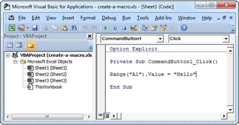 create a macro in excel easy excel vba
