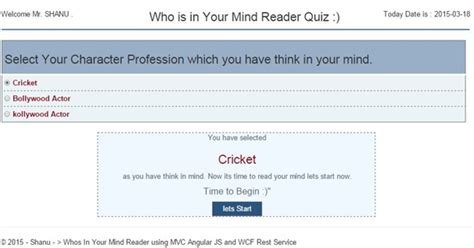 mvc angularjs and wcf rest service for mind reader quiz codeproject